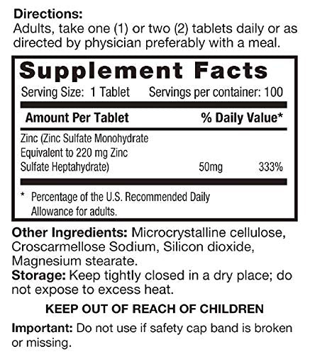 Zinc vitamins for everyday health