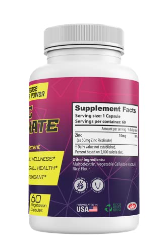 Zinc vitamins for immune support