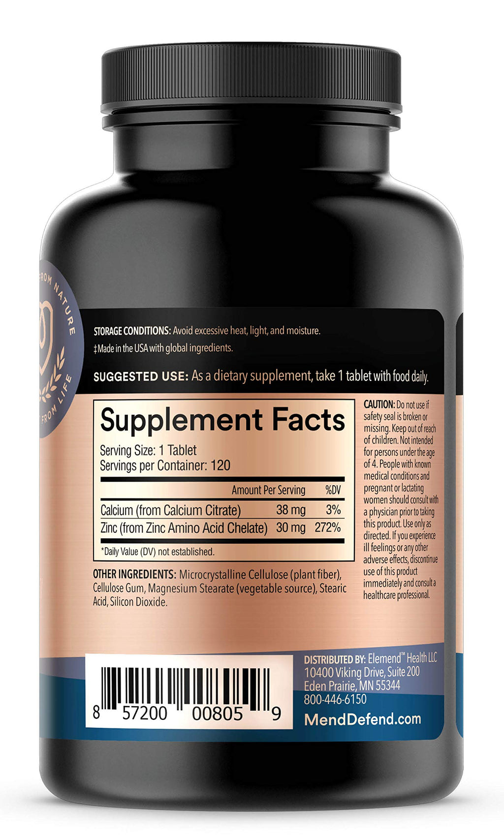 Zinc vitamins for overall wellness