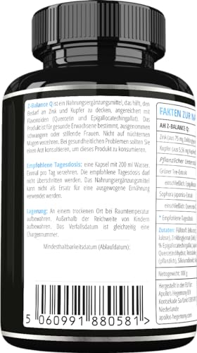 Zinc with quercetin for antioxidant boost