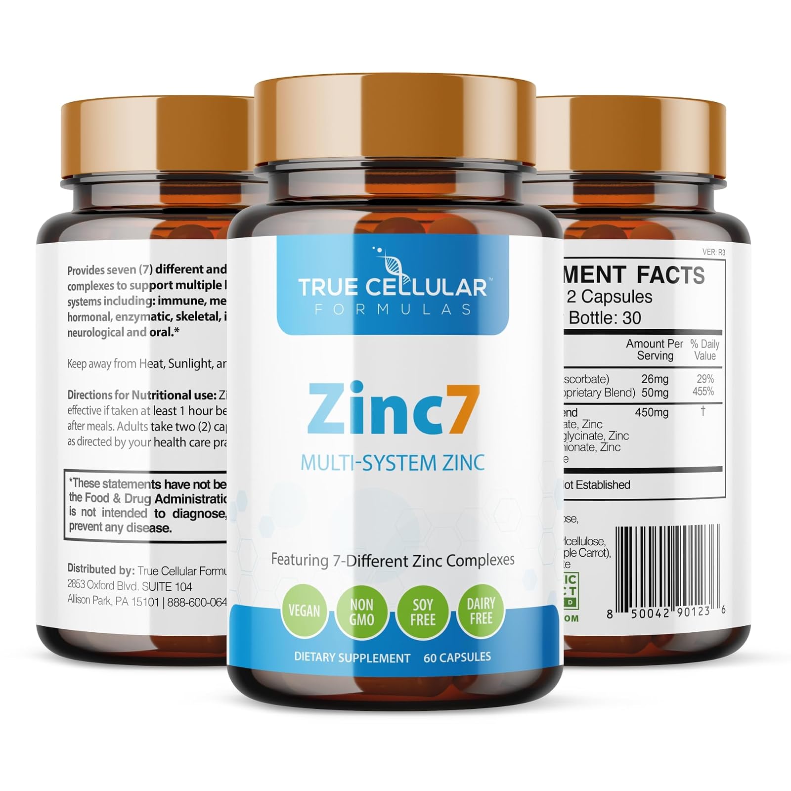 Zinc7 Zinc Complex vegan capsules