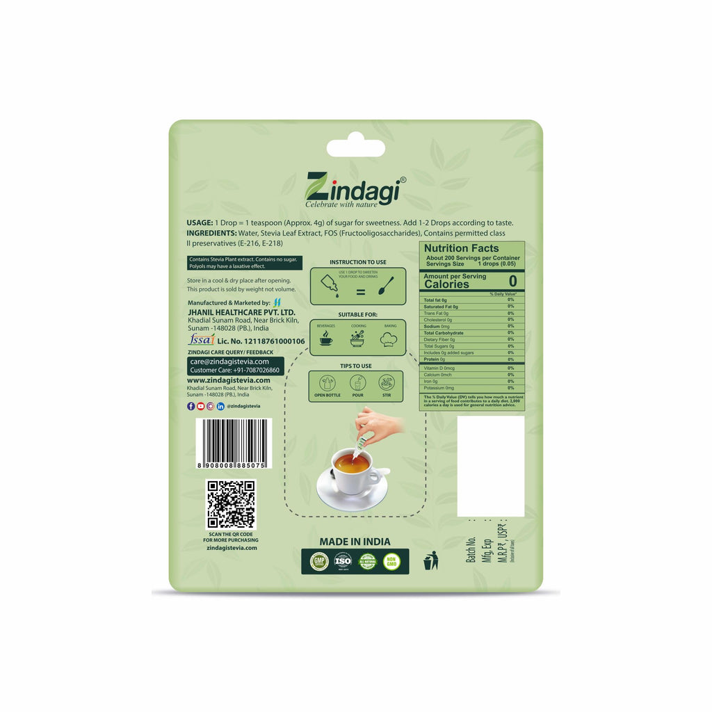 Zindagi stevia for diabetic-friendly recipes