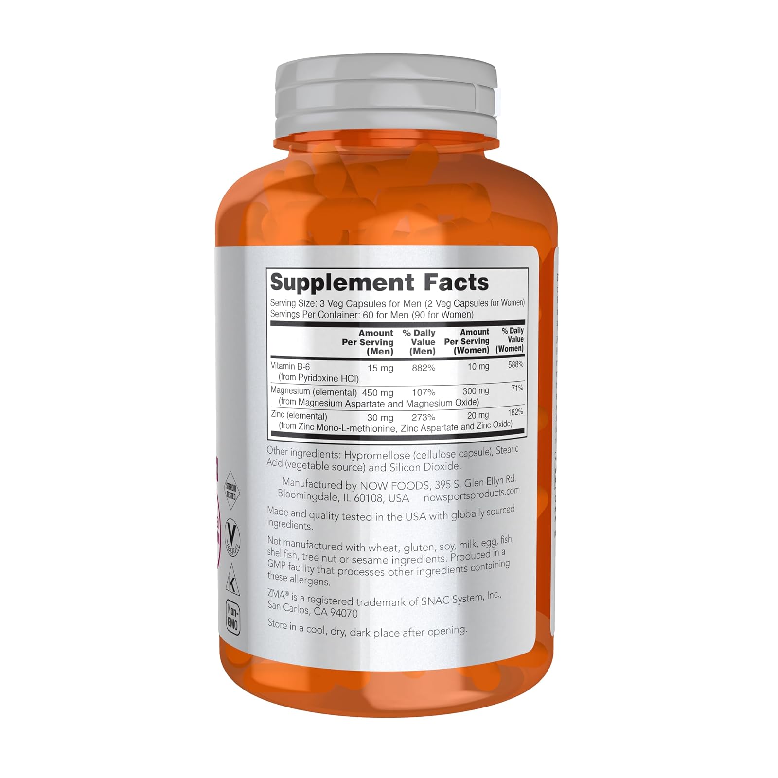 ZMA capsules for muscle recovery