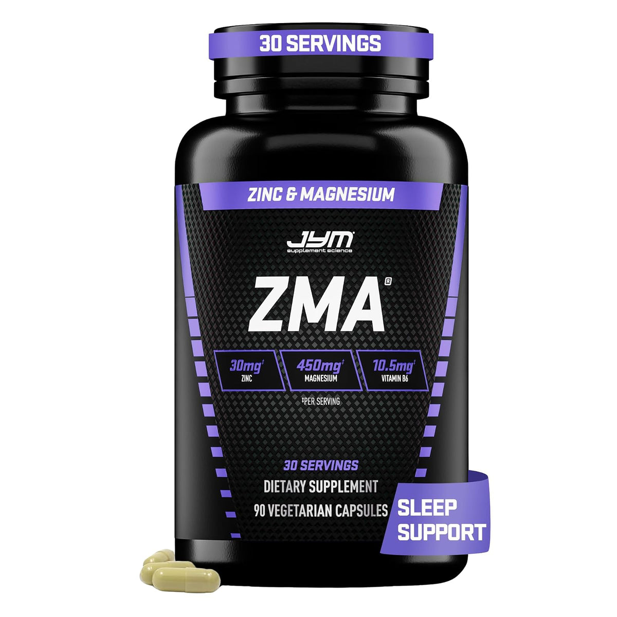 ZMA JYM zinc and magnesium capsules