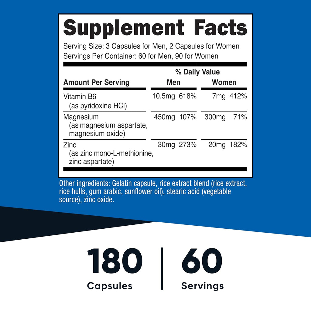ZMA multivitamins for muscle recovery
