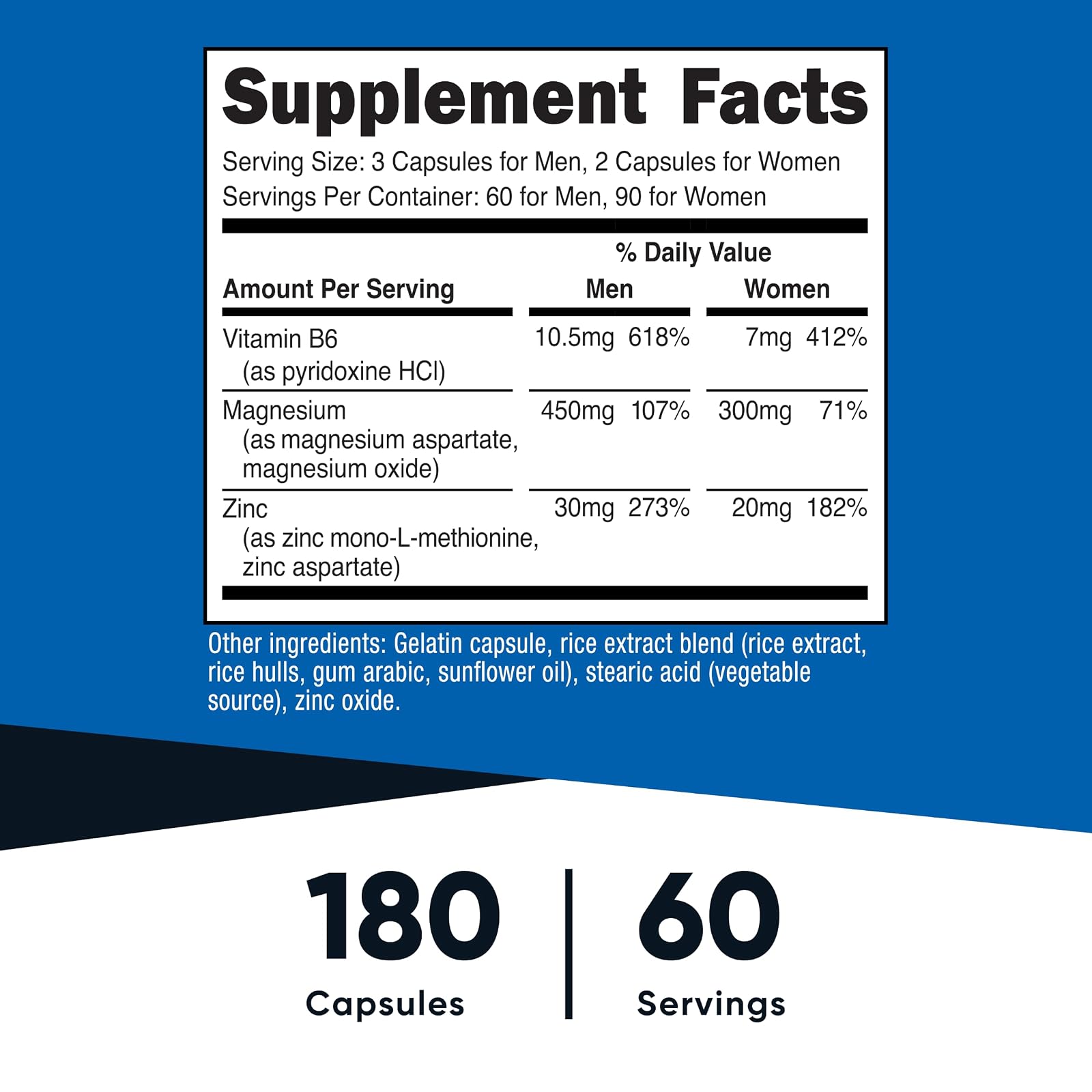 ZMA multivitamins for muscle recovery