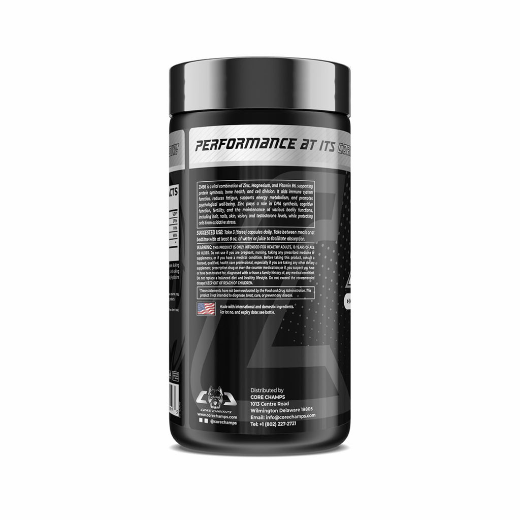 ZMB6 blended vitamin & mineral supplements for active lifestyles