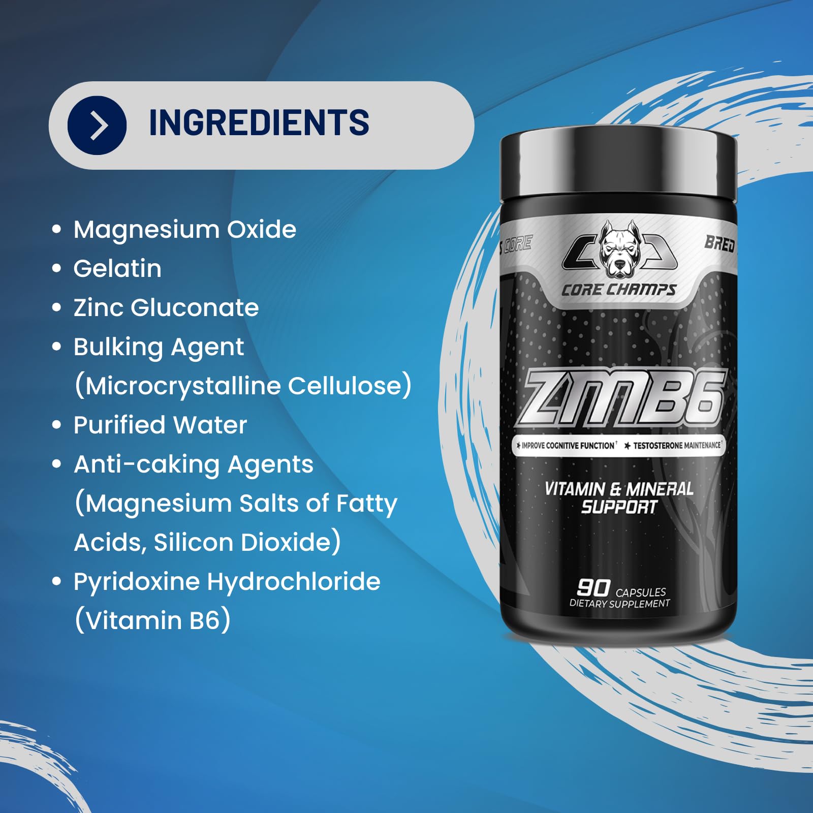 ZMB6 blended vitamin & mineral supplements for overall wellness