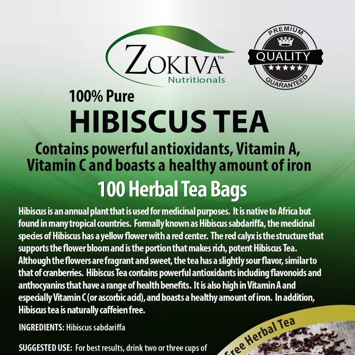 Zokiva herbal tea for relaxation