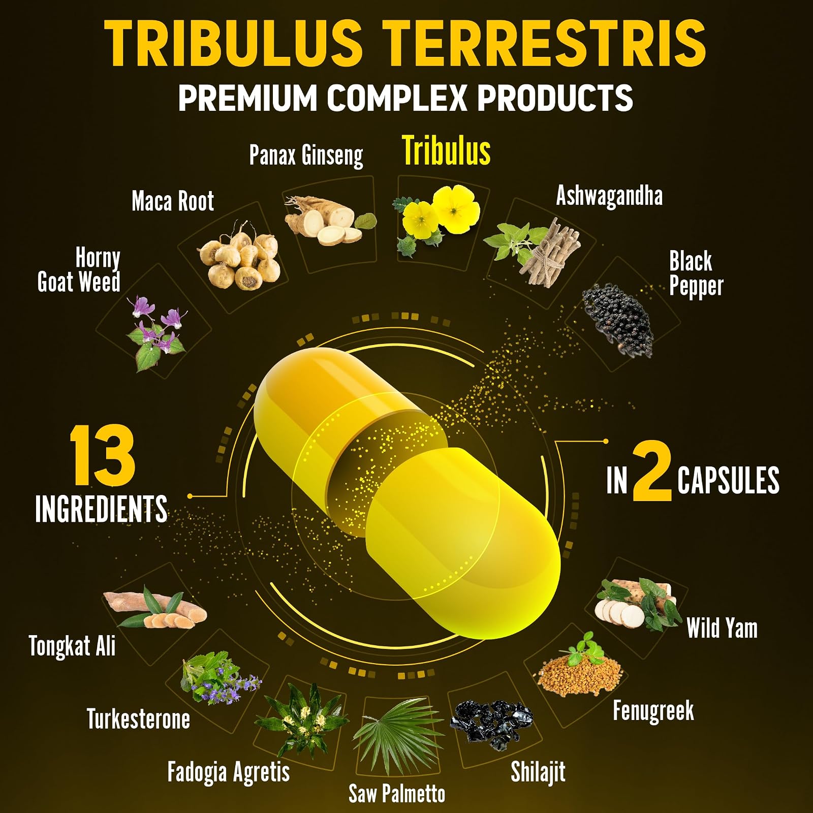 Zolotus 13-in-1 Tribulus for energy boost