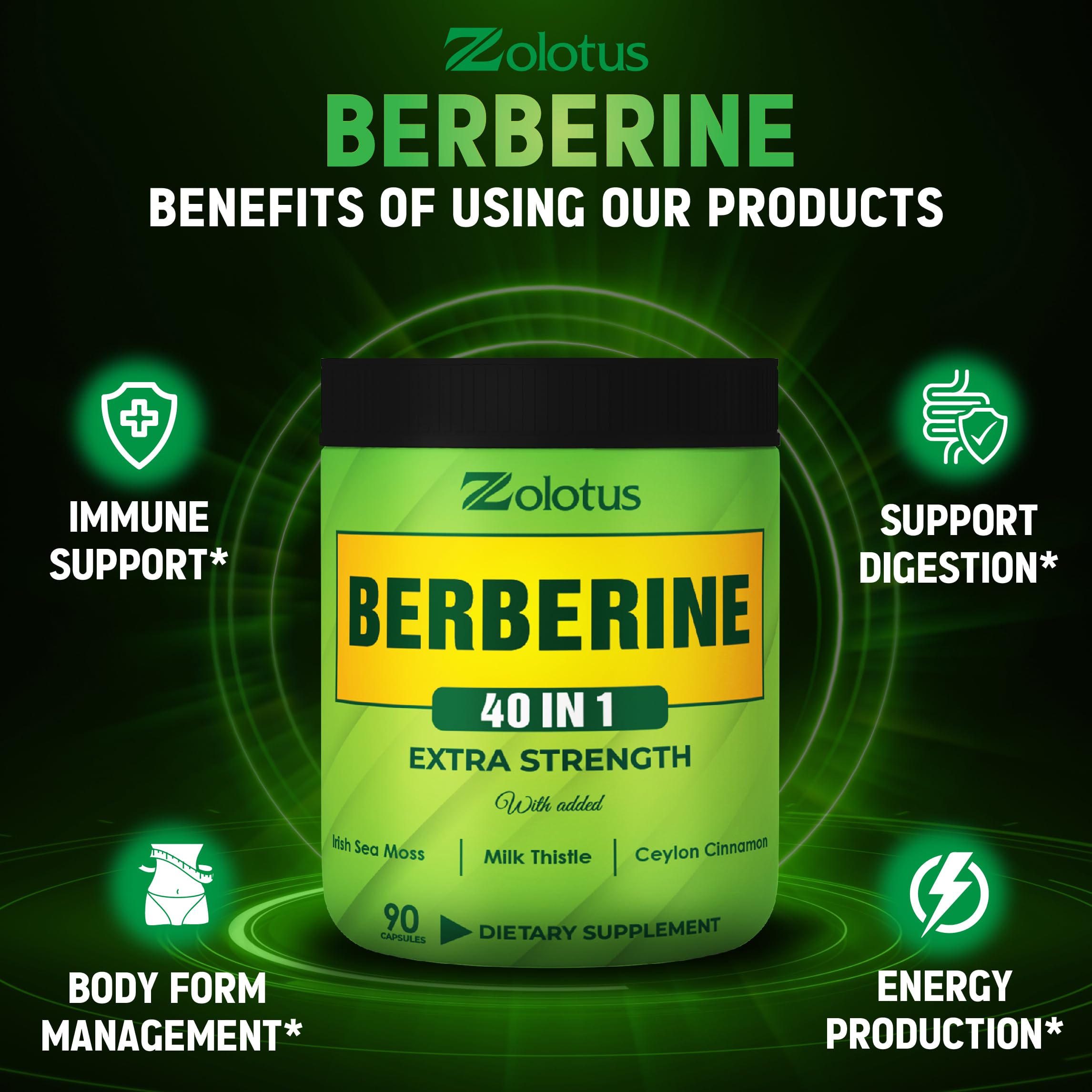 Zolotus berberine for digestive health
