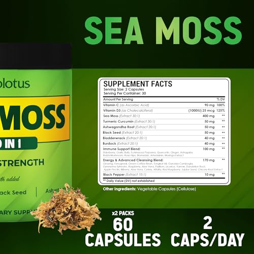 Zolotus sea moss and turmeric blend