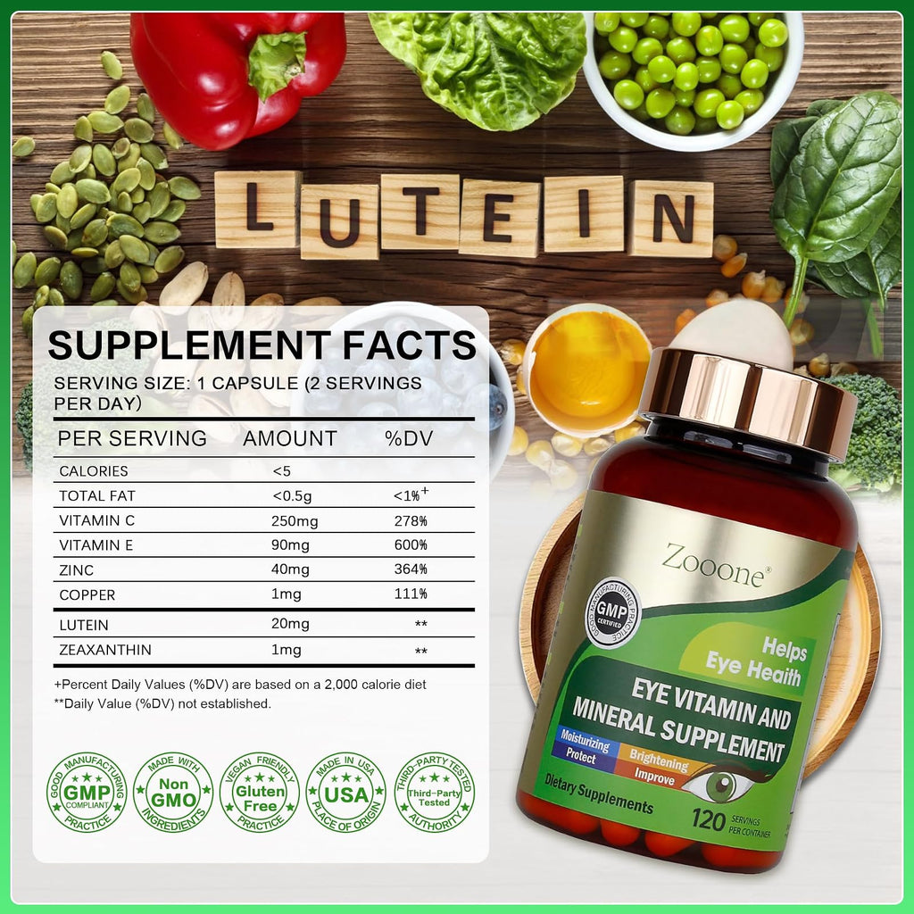 Zooone Lutein vitamins with antioxidants