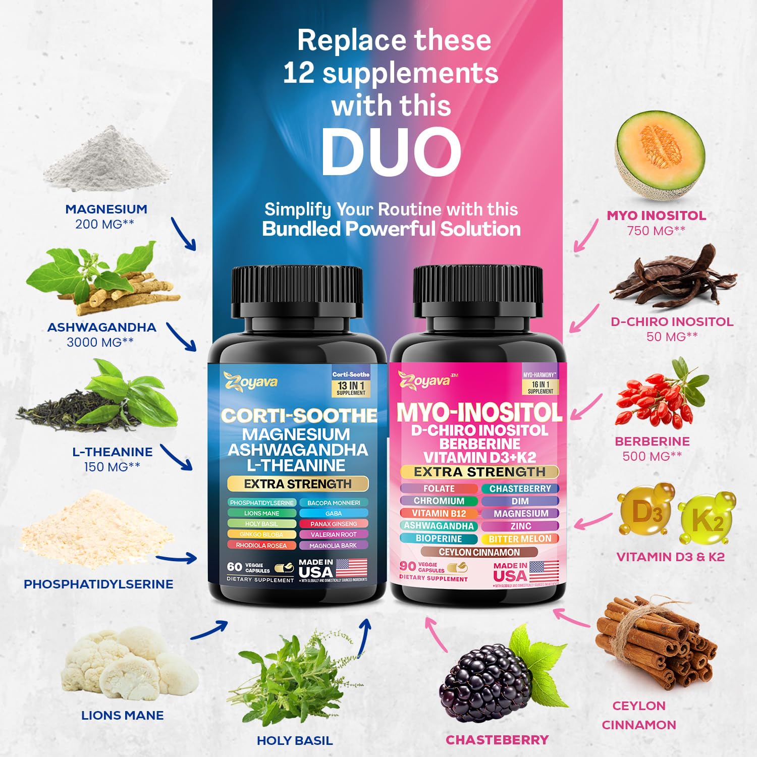 Zoyava supplements with magnesium for better sleep