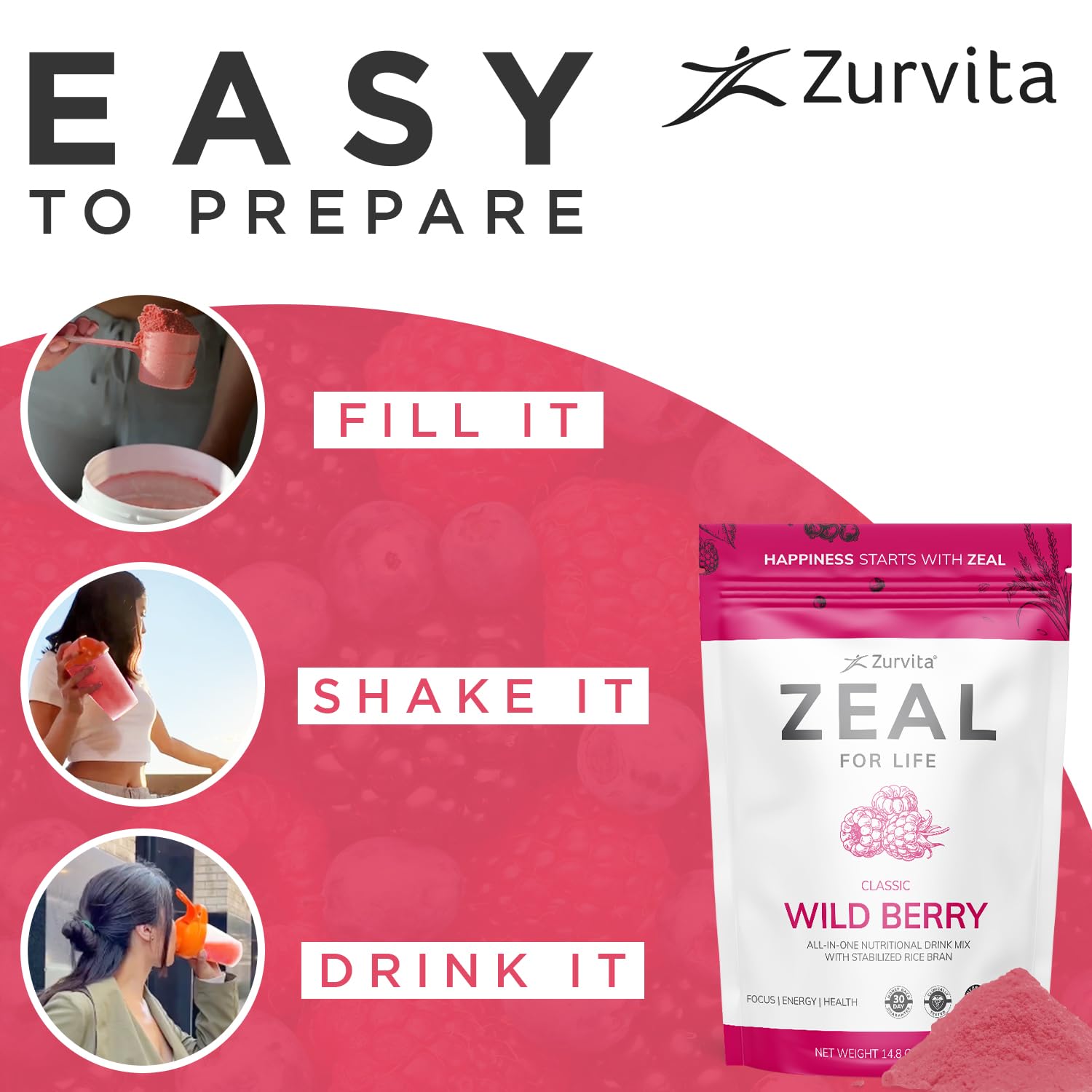 Zurvita Zeal Wild Berry classic benefits