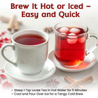 Zyanna hibiscus tea for refreshing iced drinks