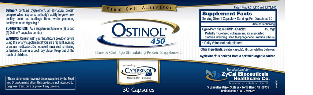 ZyCal Bioceuticals Ostinol for active lifestyles