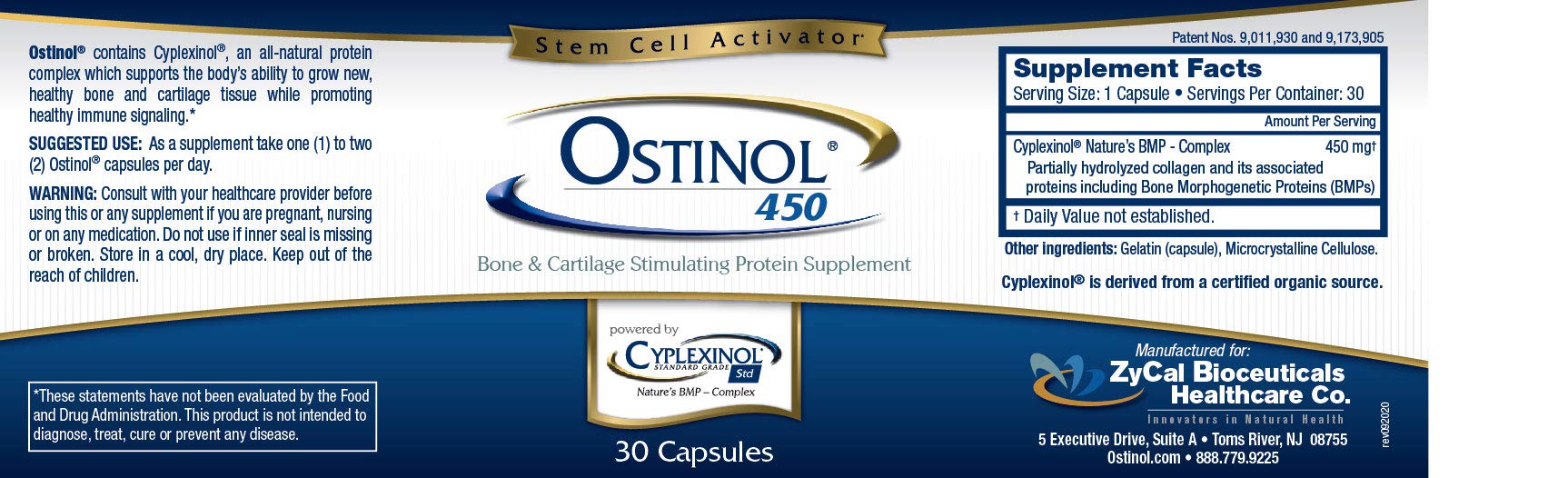 ZyCal Bioceuticals Ostinol for active lifestyles