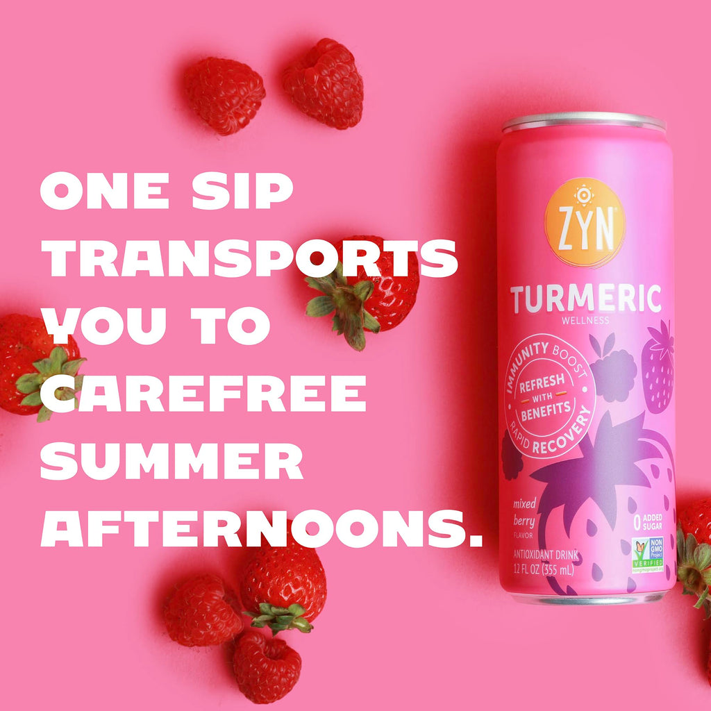 ZYN Tasty Turmeric drink for hydration