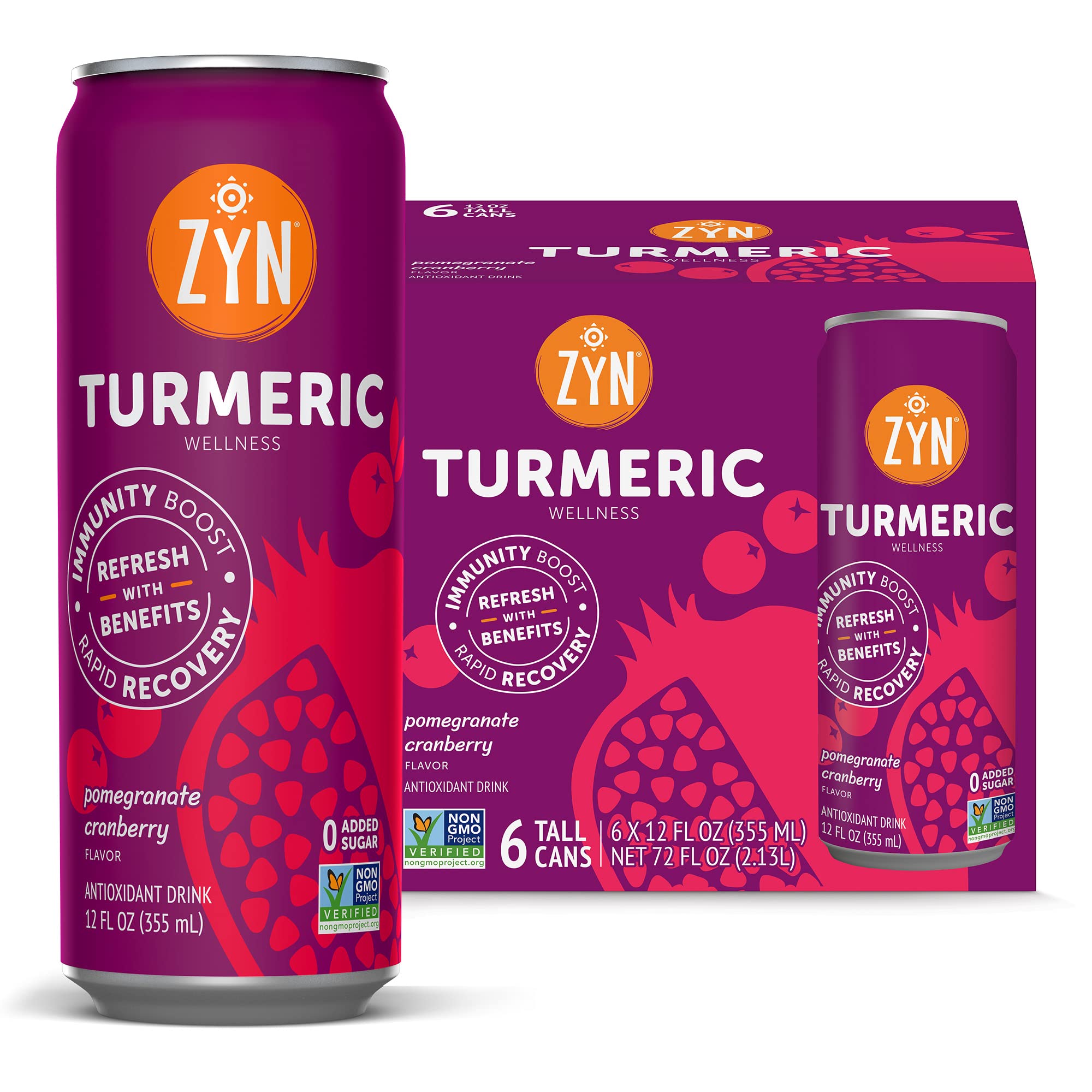 ZYN turmeric drink low calorie