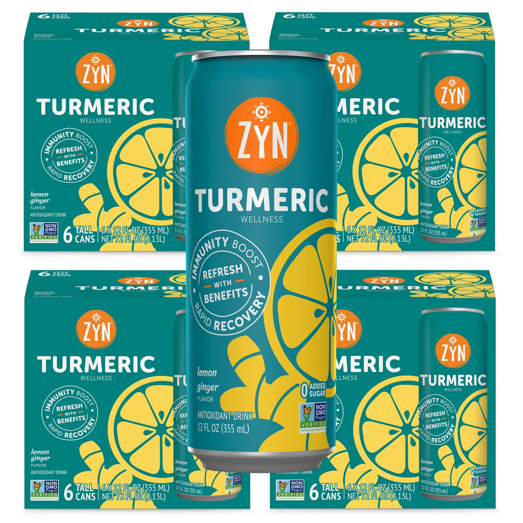 ZYN turmeric drink with lemon ginger