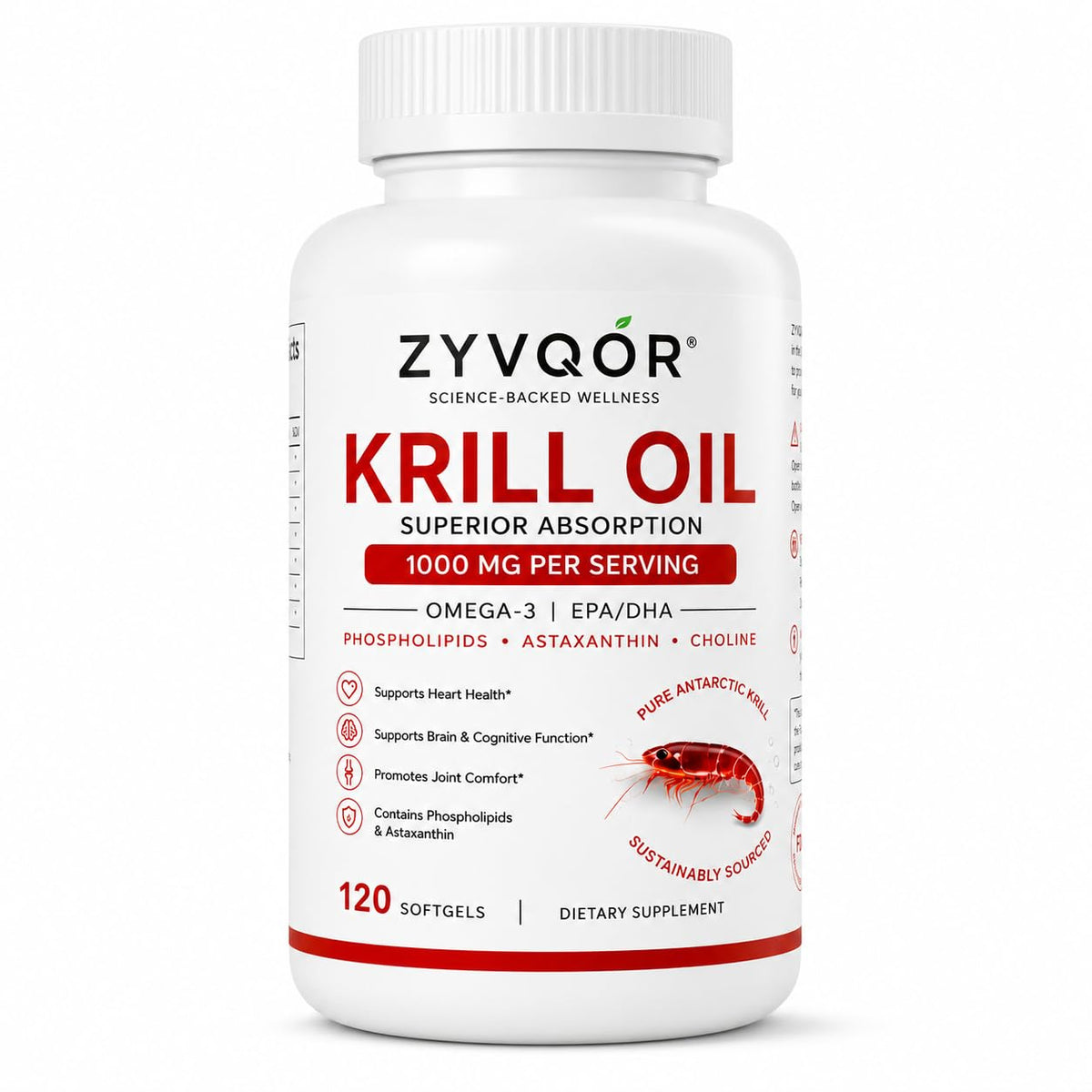 ZYVQOR krill oil softgels