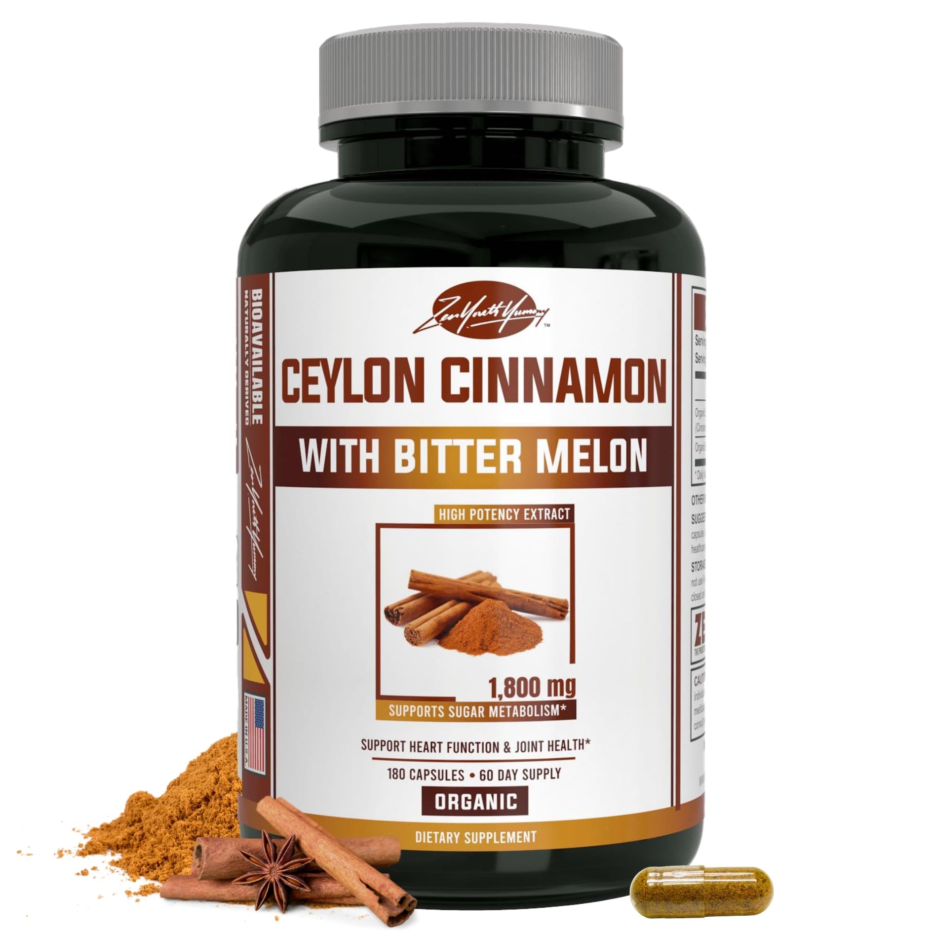 zyy organic ceylon cinnamon supplements