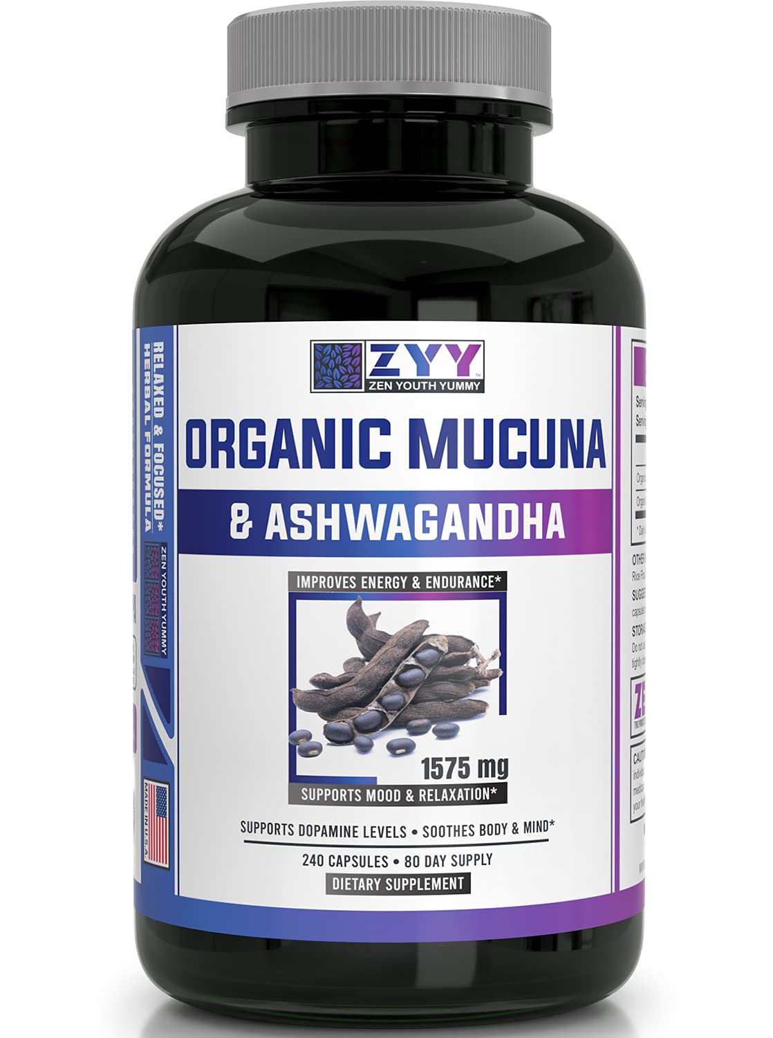 zyy organic mucuna pruriens capsules