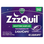 ZzzQuil melatonin sleep aid capsules