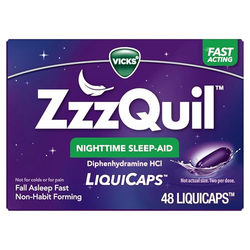 ZzzQuil melatonin sleep aid capsules